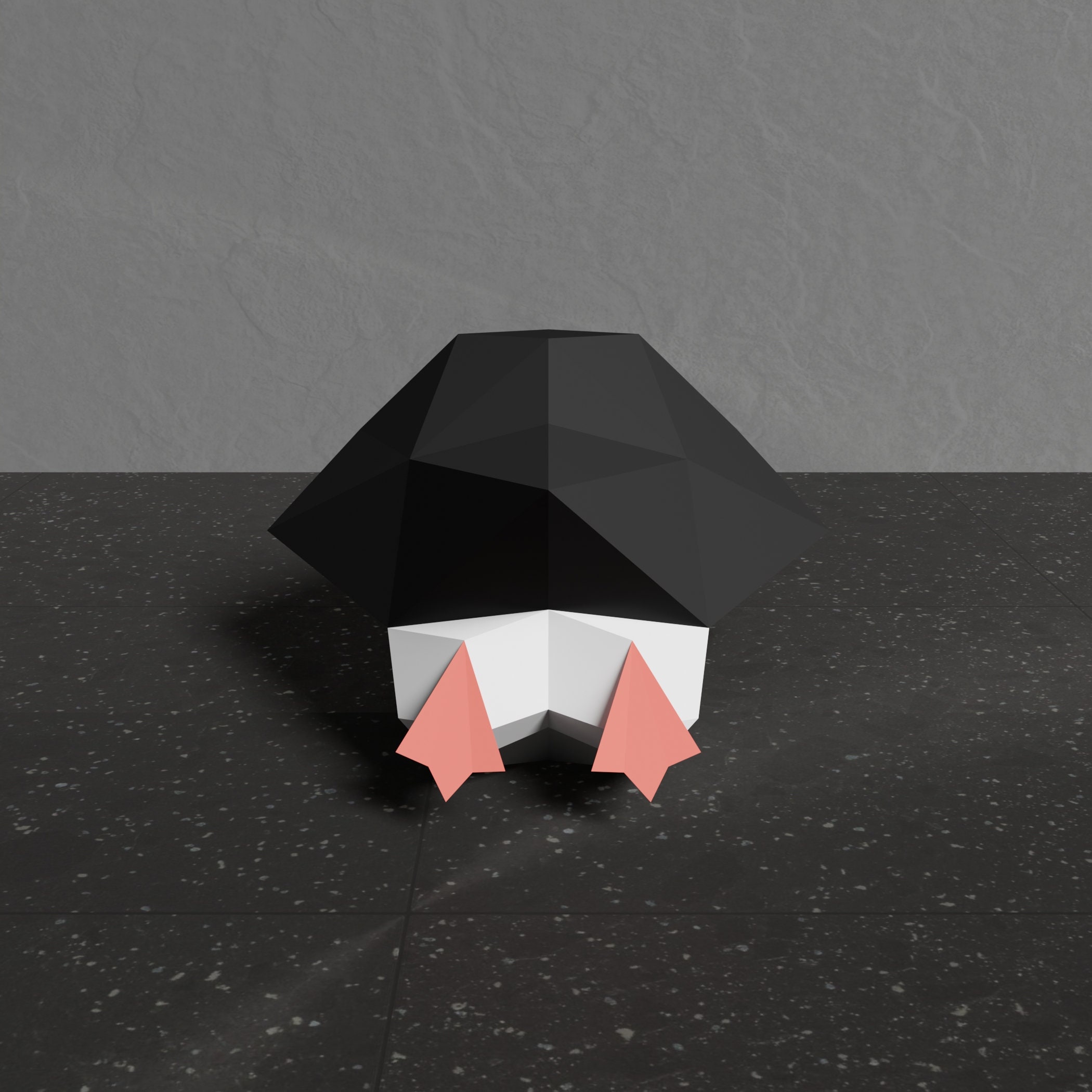 Sliding Penguen Papercraft Template, Make Your Own Cute Penguen via ...