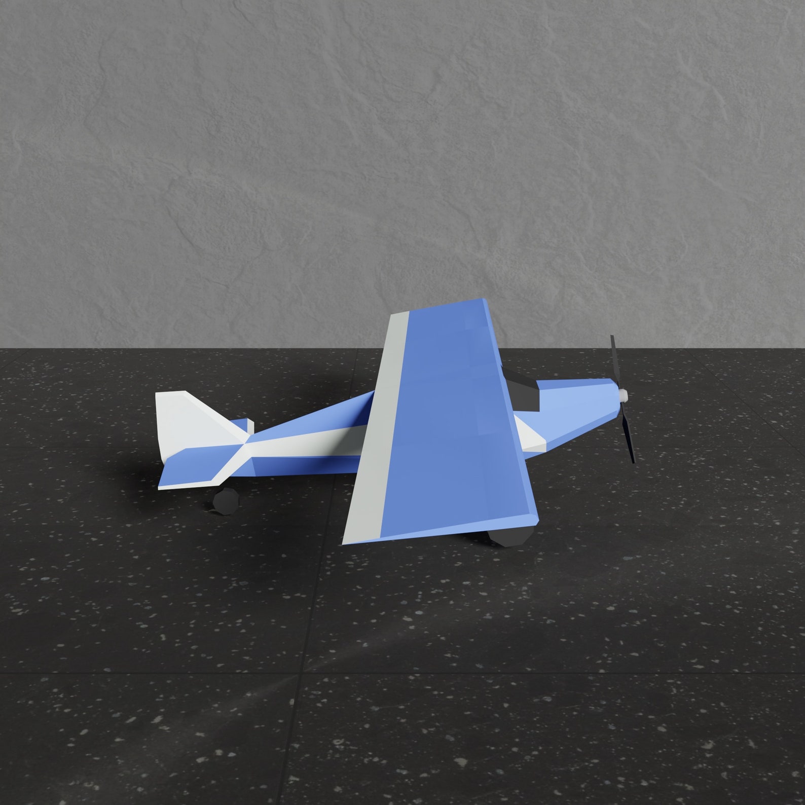 Plane Papercraft Template, Tail Drager/bush Plane 3d Model , Abstract ...
