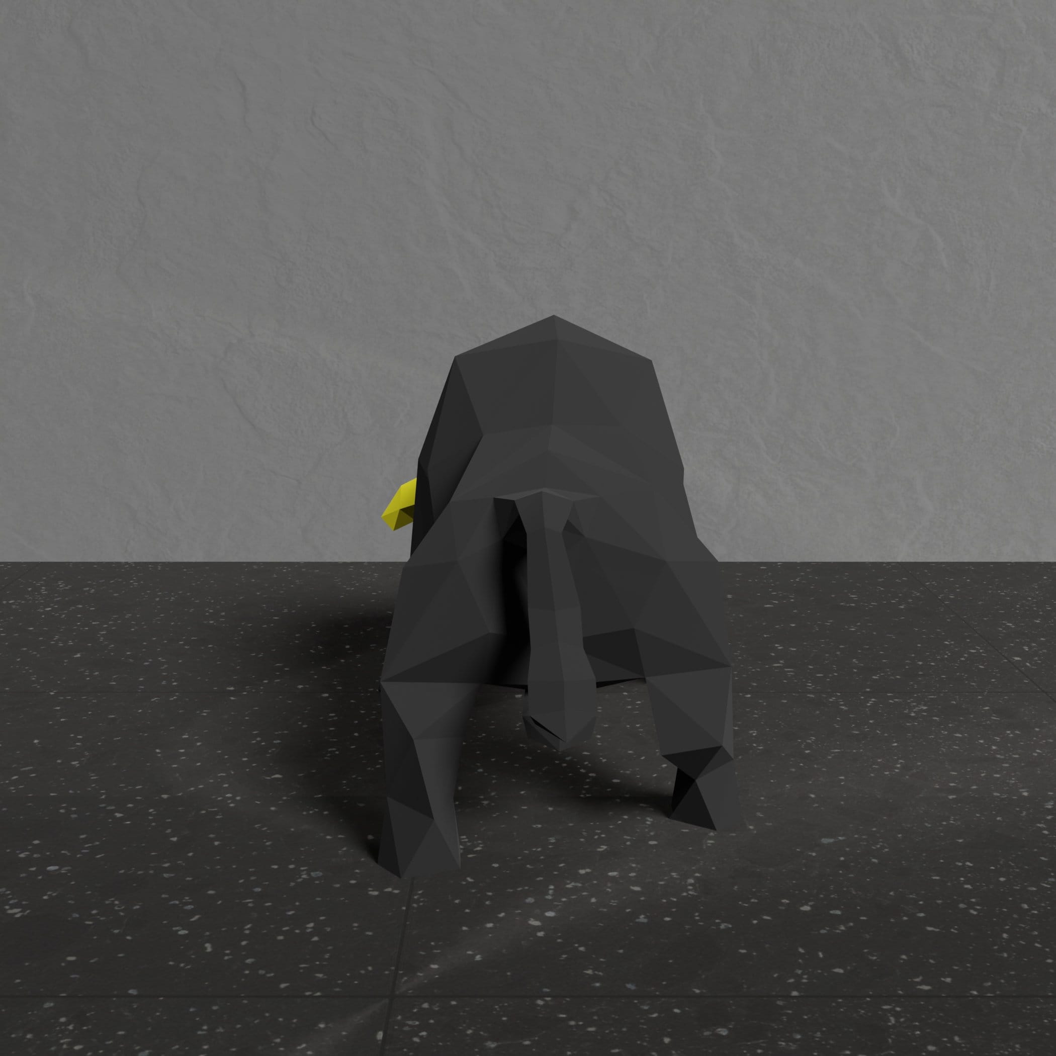 Plantilla de papercraft de toro, papercraft de toro de baja poli 3d ...