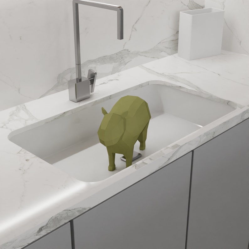 Capybara Papercraft Template, Low Poly 3D Model (SVG, DXF, PDF) - Etsy