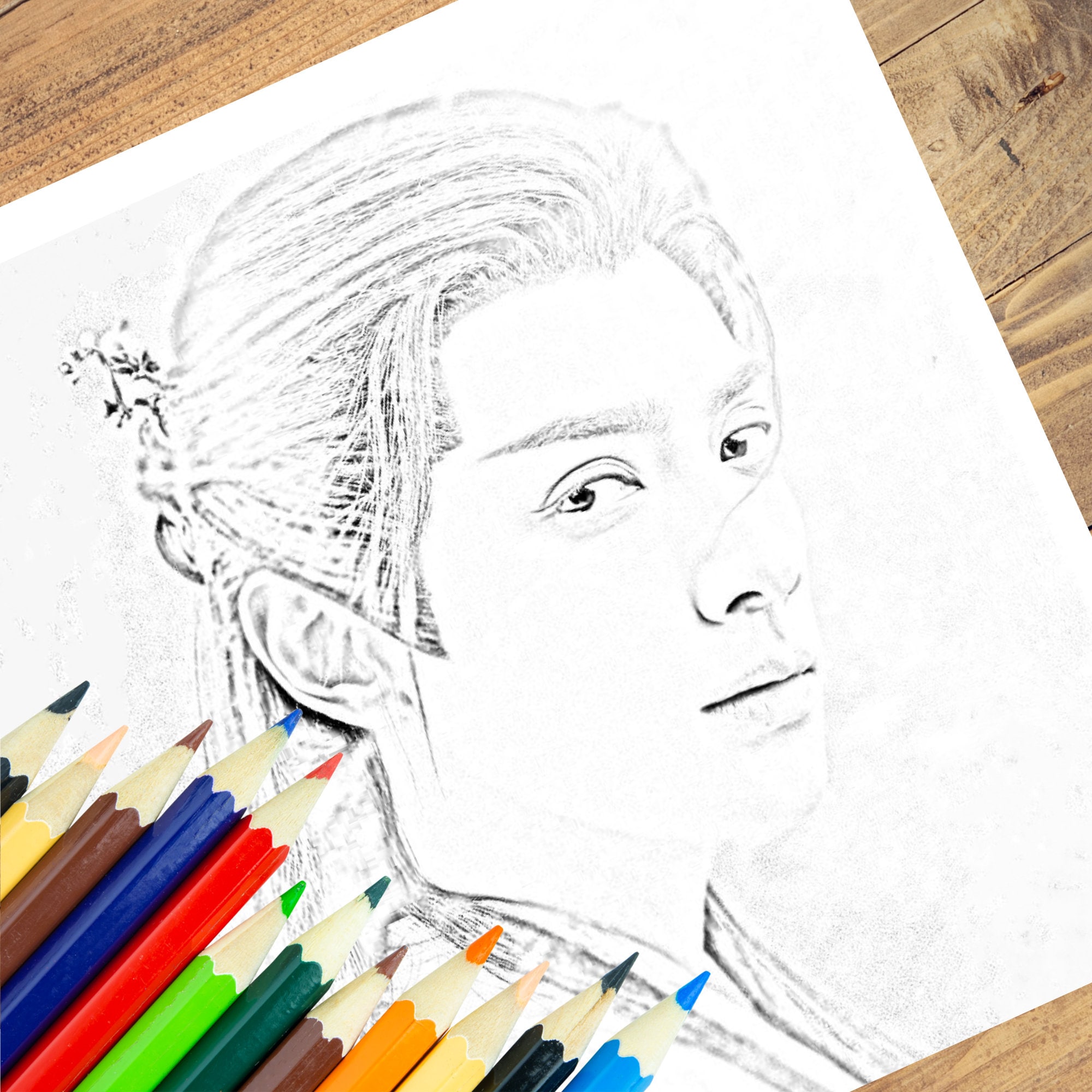 Till the End of the Moon Coloring Book Pages | Luo Yunxi and Bai Lu ...