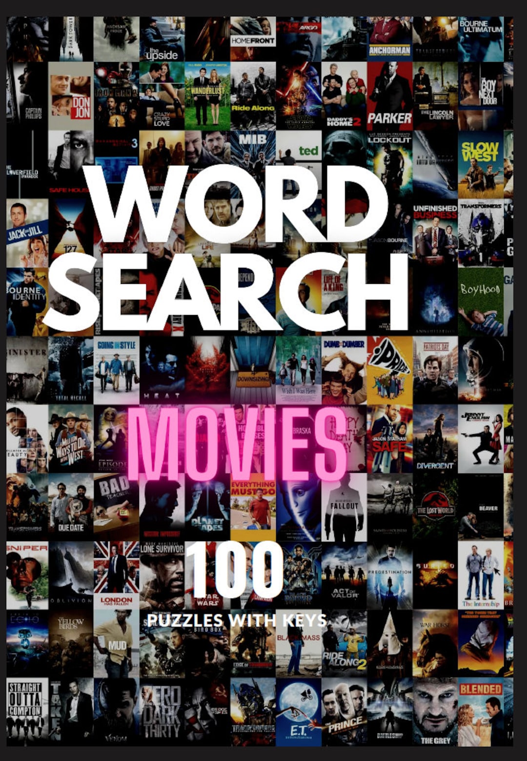 Movie Theme Word Search With Answers | Printable Puzzle Games | Games ...