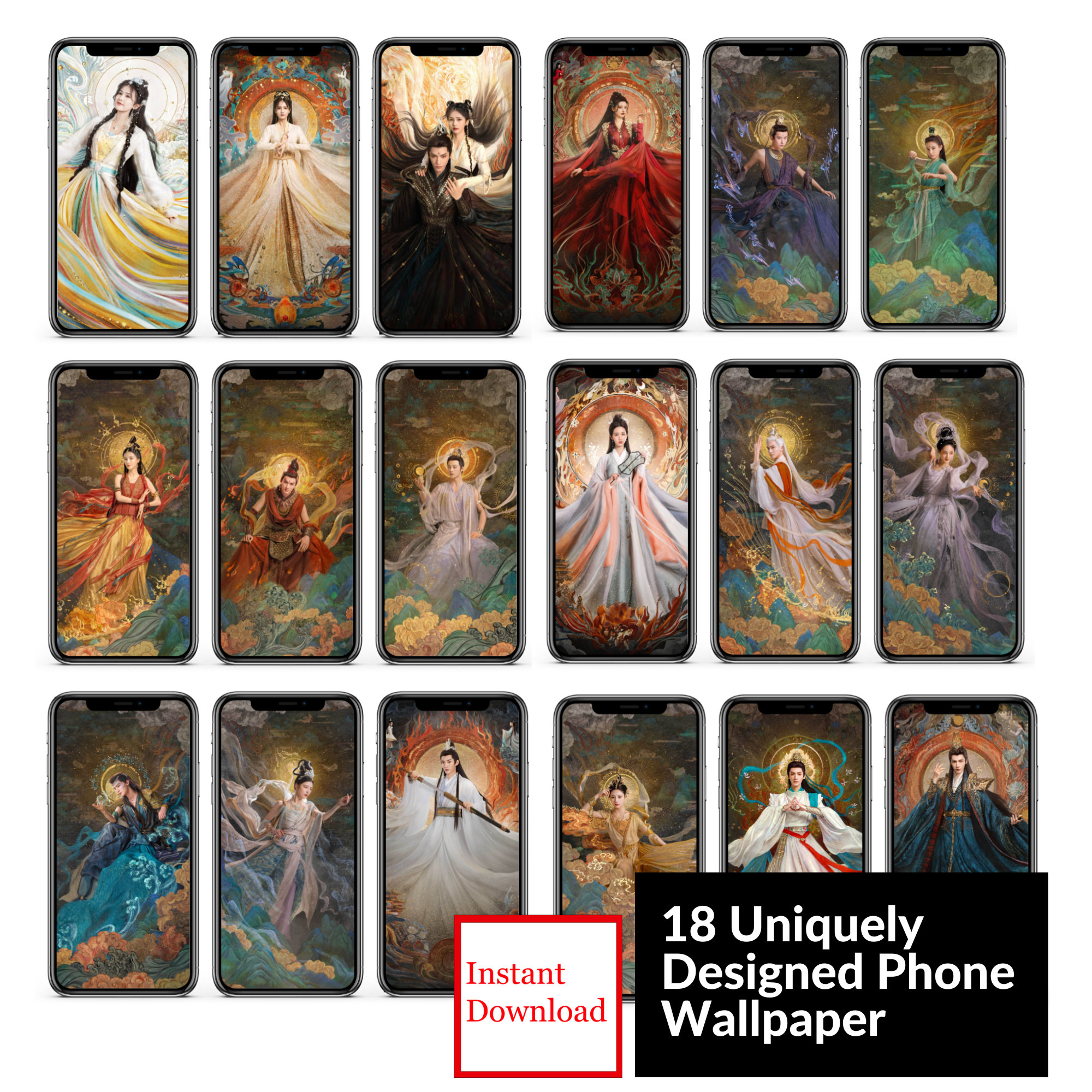 Till the End of the Moon Phone Background Wallpaper | Luo Yunxi and Bai ...