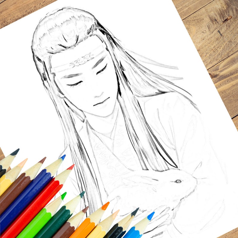 The Untamed Coloring Book Pages | Xiao Zhan and Wang Yibo Fanart and ...