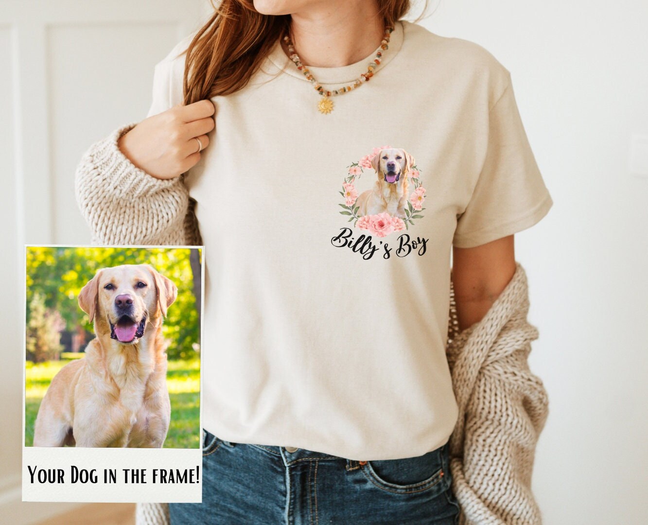 Cute Personal Dog Shirt for Pet Owner T-shirt Custom Dog Shirt ...
