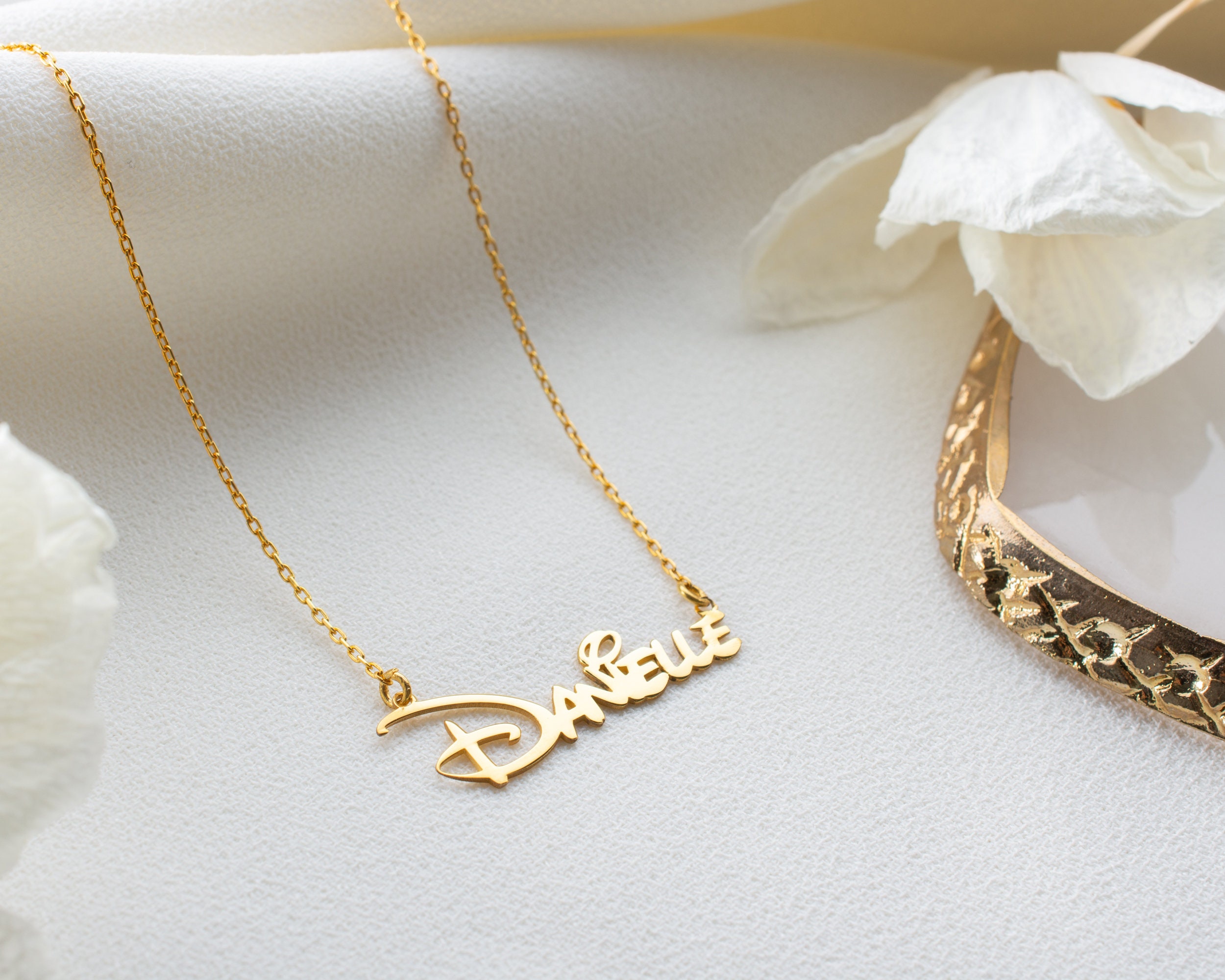 Name necklace disney font store