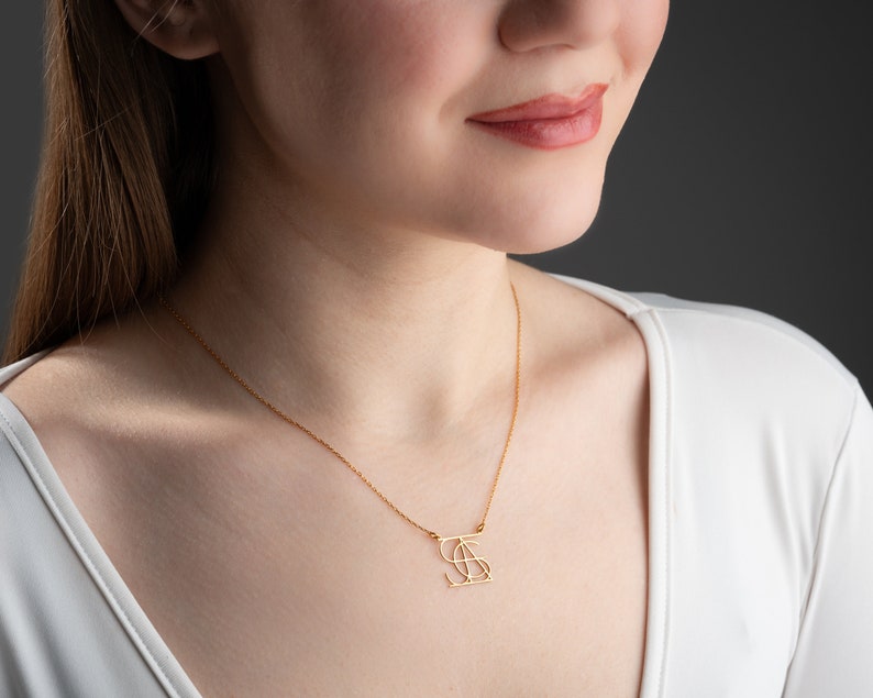 Gold Name Logo Necklace, One of A Kind Jewelry Gift, Personalized Gift ...