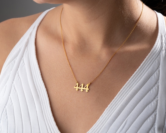 Angel Number Neklace Number 7 Necklace Personalised Silver Gold Name Necklace Personalised Jewellery Gift for Her Personalised Gift Etsy