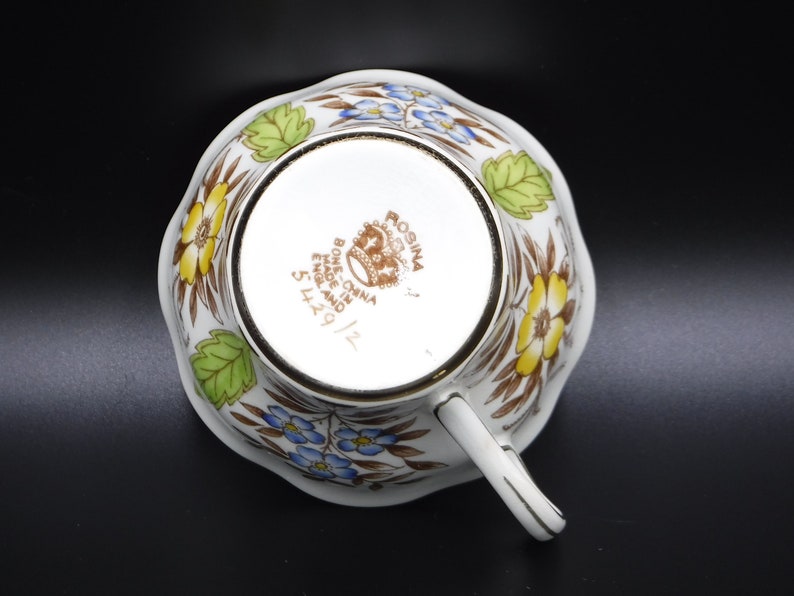 Rosina Bone China 5425/2 Tea Cup With Saucer - Etsy