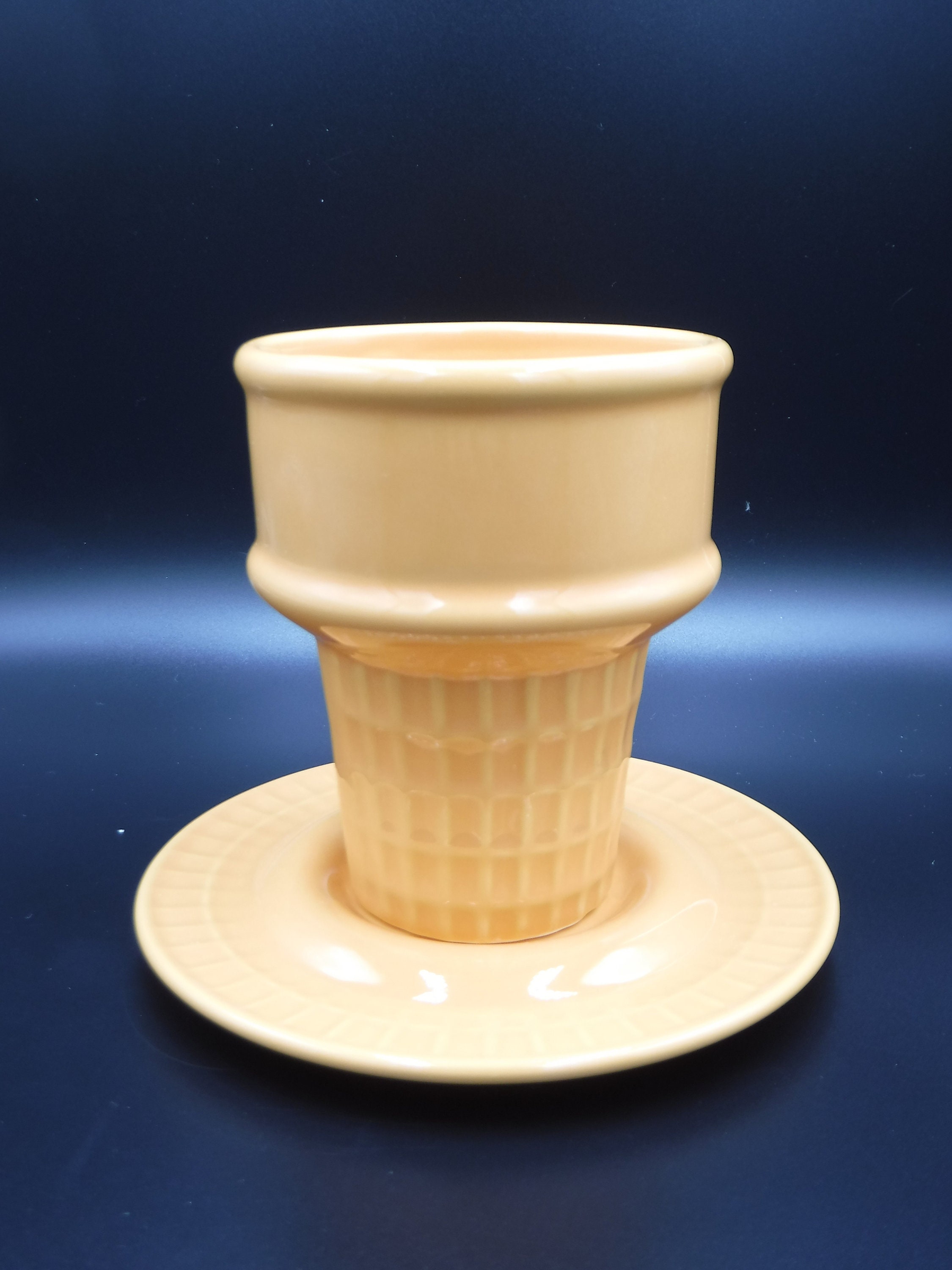 Ice-cream Cone Cups and Saucers Set of 2 - Etsy