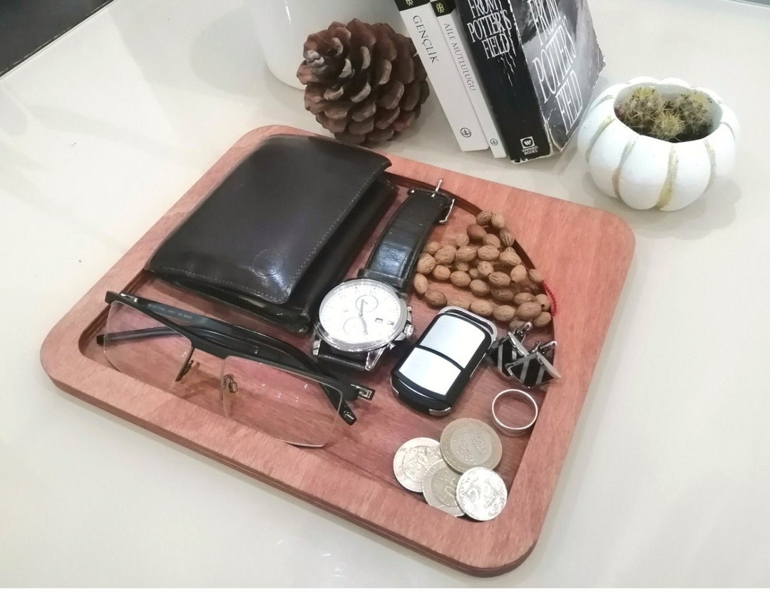 Personalized Wooden Catch All Tray Organizer Tray Office - Etsy