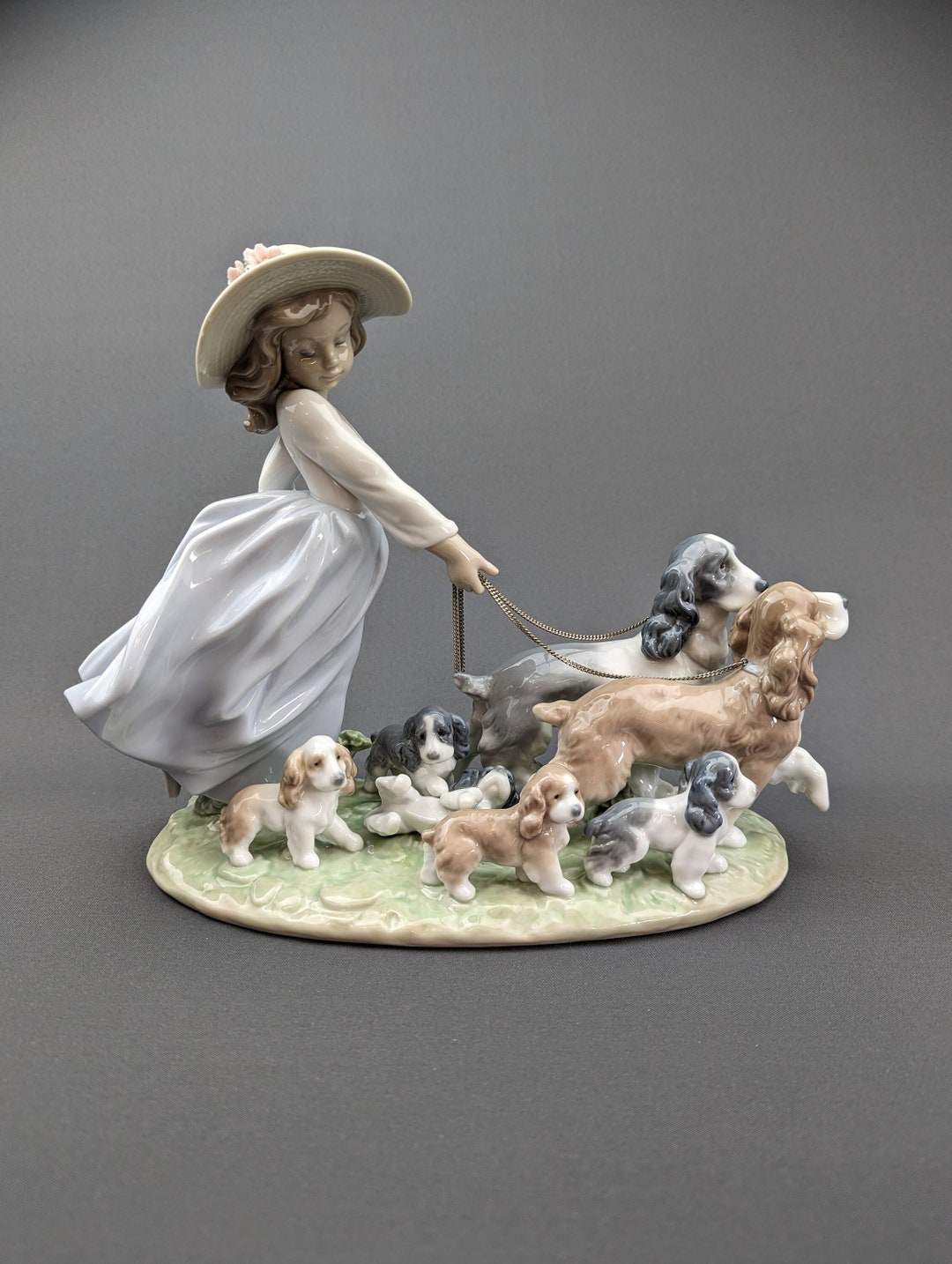 Stunning "puppy Parade Girl With Dogs" Figurine by Lladró, #6784 - Etsy