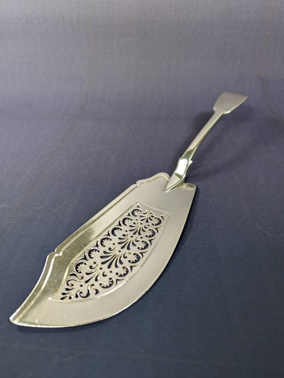 Antique George IV Silver Fish Slice, Fiddle Pattern, by William Chawner ...