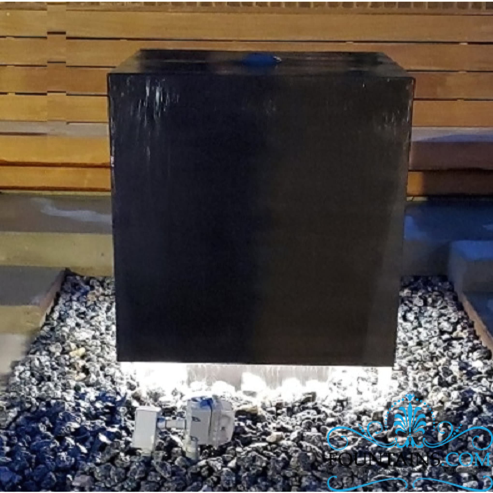Modern Floating Cube Water Feature - Customizable Indoor/outdoor ...
