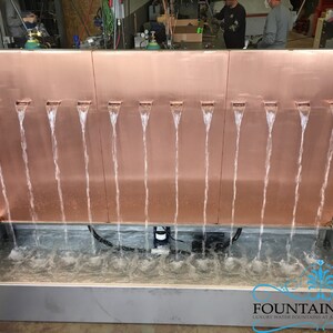 Copper Water Fountain - Outdoor/indoor Multi-scupper Feature, Garden ...