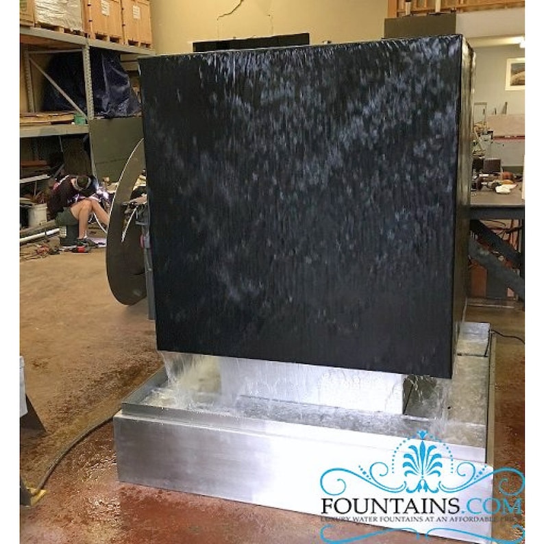 Modern Floating Cube Water Feature - Customizable Indoor/outdoor ...