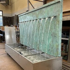Copper Water Fountain – Indoor & Outdoor Multi Scupper Water Feature - Etsy