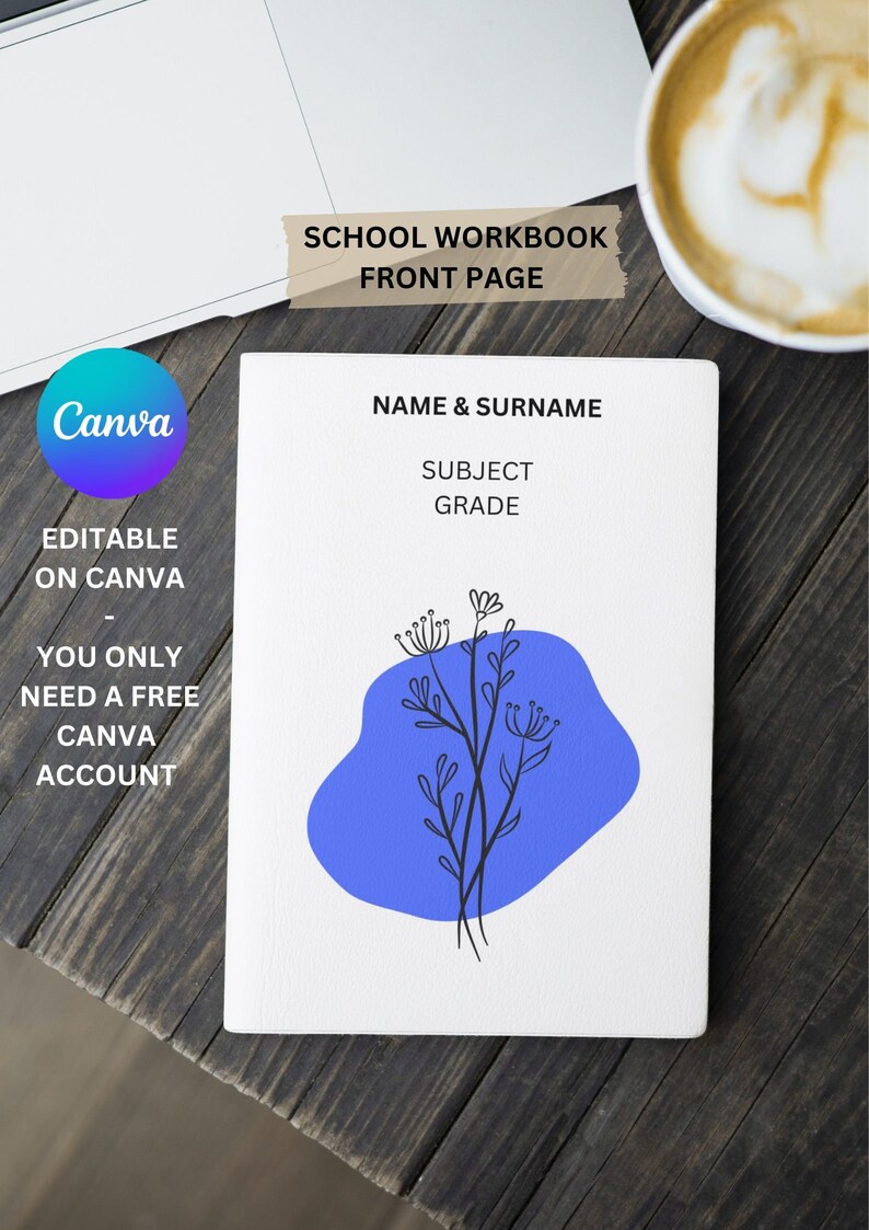 School Book Cover Template Labels by Grade Printable PDF - Etsy