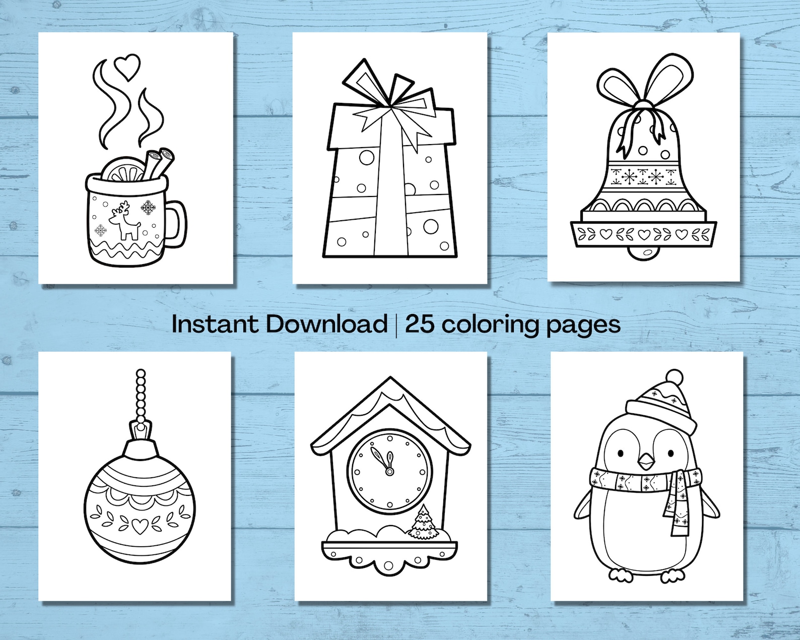 Printable Christmas Coloring Pages for Kids | Adult Coloring ...