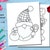 Printable Santa Placemat Coloring Page for Kids Santa Tray Santa and ...