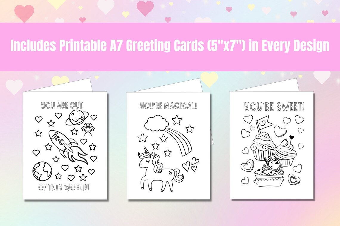 Valentine's Day Coloring Pages: Classroom Valentines, Mini Books (PDF ...