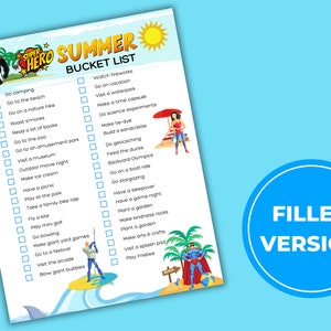 Summer Bucket List Printable | Summer Activities Checklist | Summer To ...