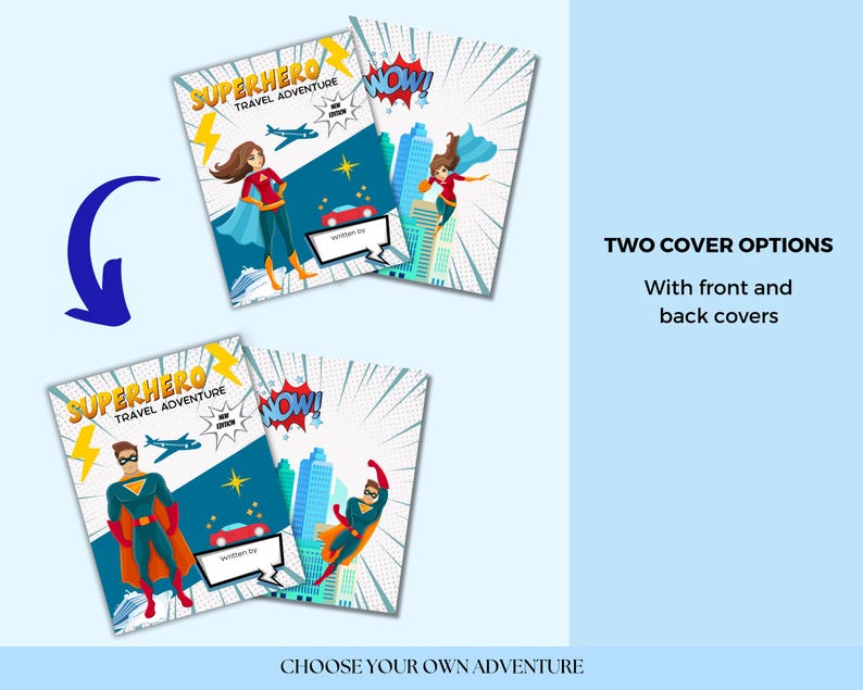Printable Kids Travel Journal | Superhero Travel Adventure | Road Trip ...
