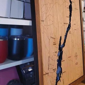 Flathead Lake, Montana Depth Map - Any Lake, Pond, or Reservoir, Home ...