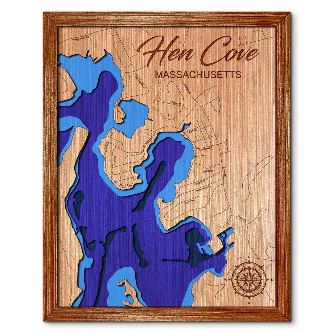 Hen Cove(bourne), Massachusetts Depth Map - Any Lake, Pond, or ...