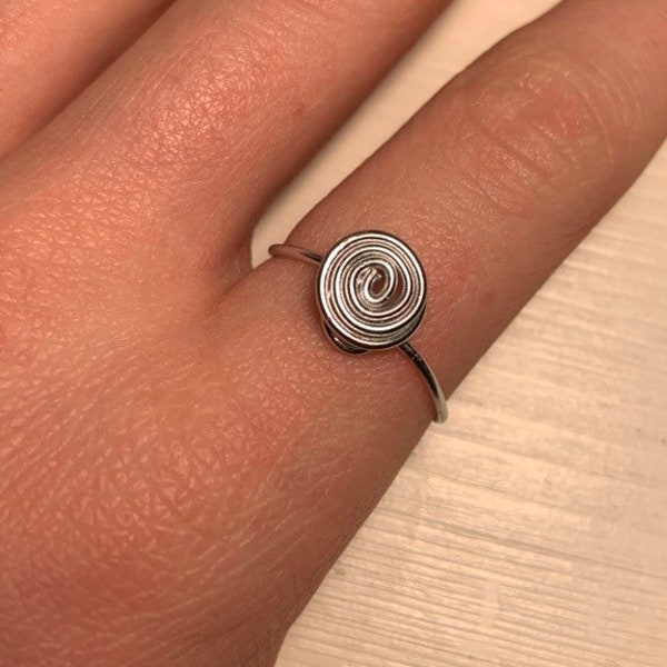 Spiral Ring - Etsy UK