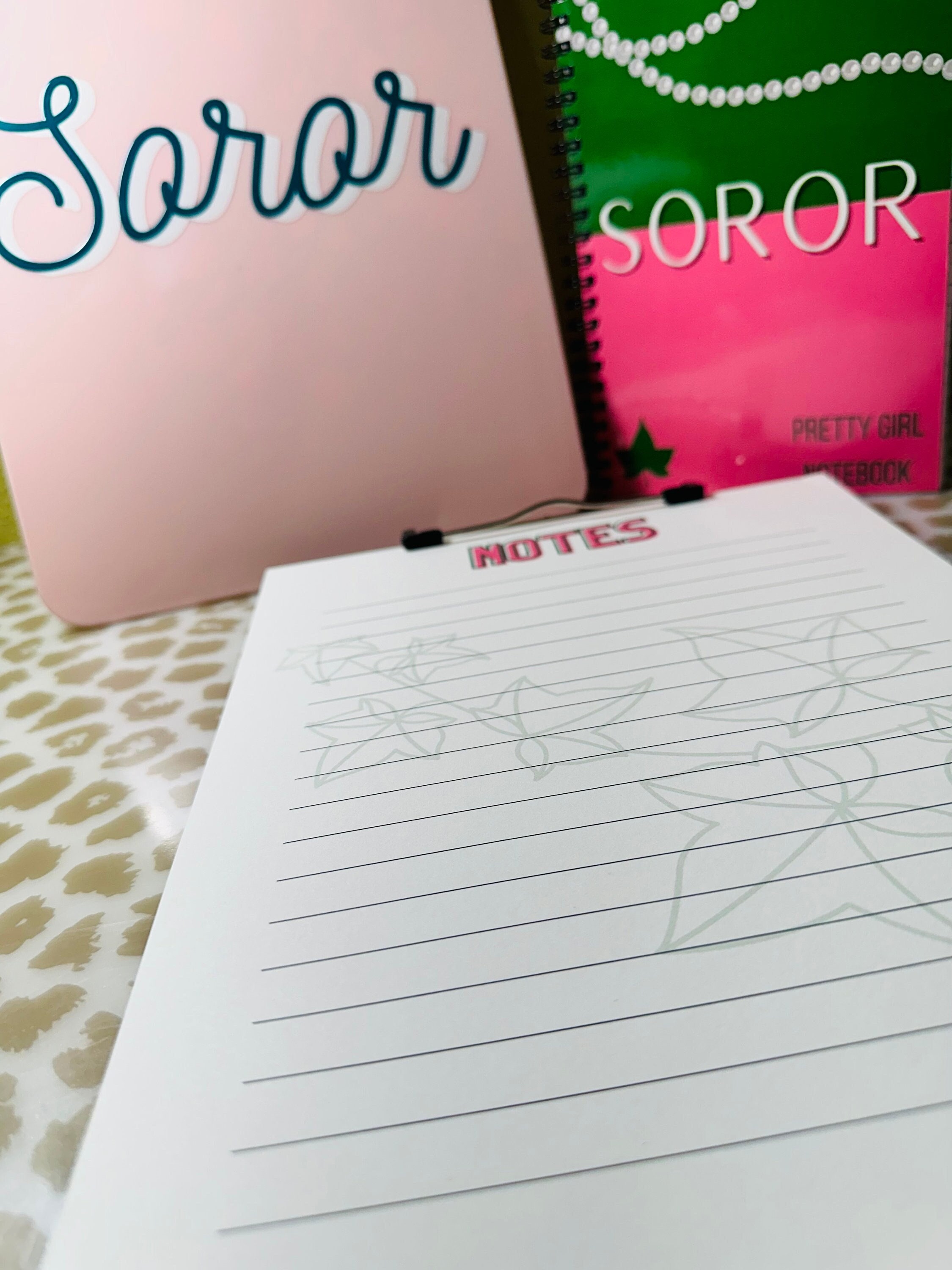 AKA Stationary Alpha Kappa Alpha Clipboard Pretty Girl Takes Notes - Etsy