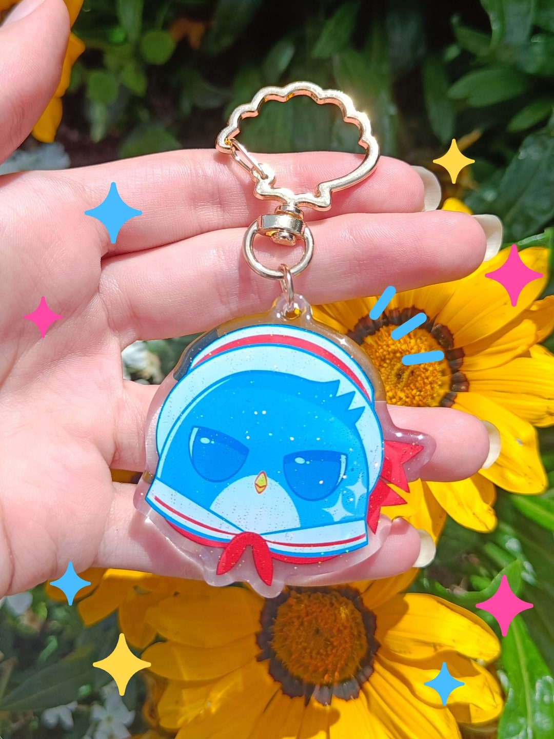 Hippo Mermaid Melody Pichi Pichi Pitch Acrylic Keychain - Etsy UK