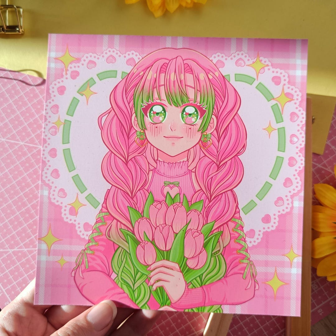 Print Square A5 Mitsuri Kny - Etsy