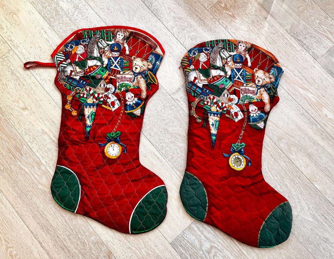 Rare Vintage Cranston Extra-large Quilted Handcrafted Christmas ...