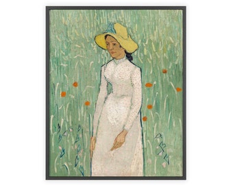 Vincent Van Gogh Girl in White in the Woods 1882 17 X 22 Fine Art Print ...