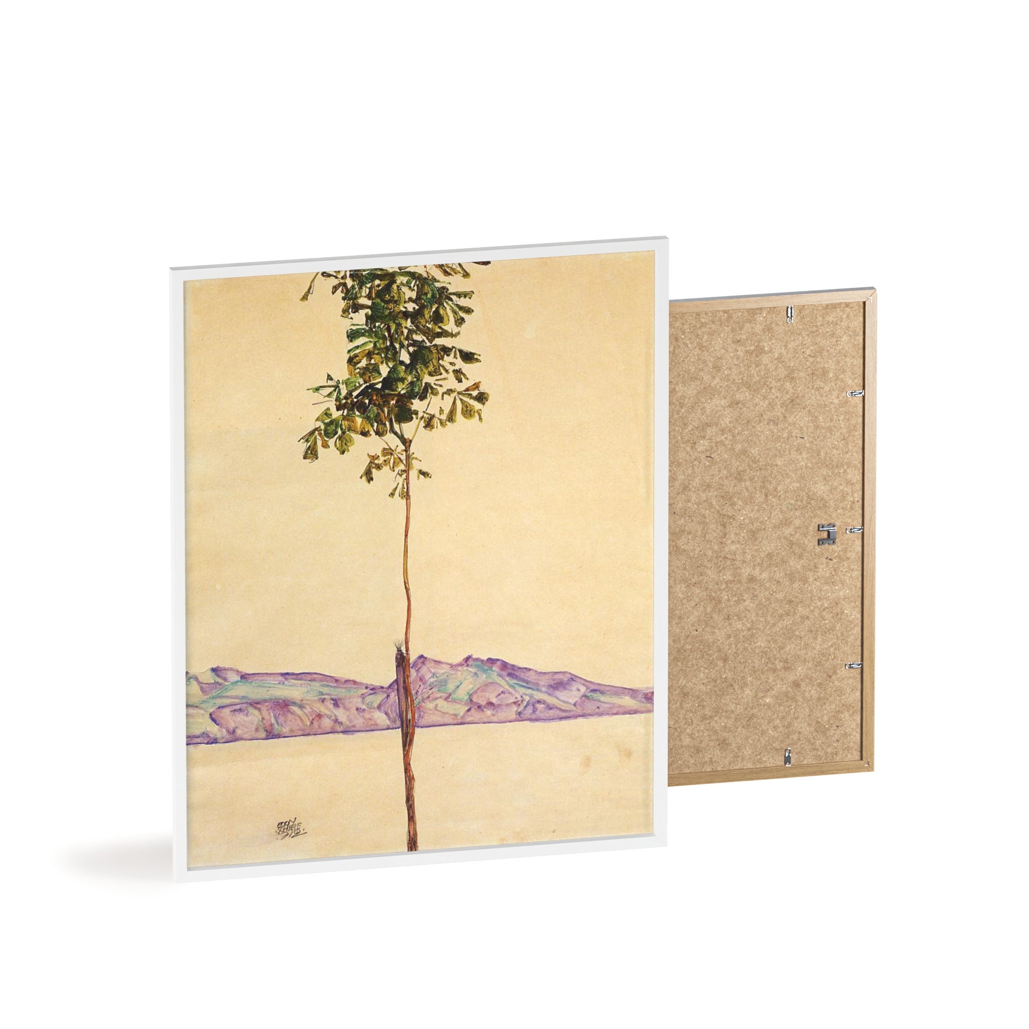 Egon Schiele little Tree chestnut Tree at Lake Constance Borderless ...