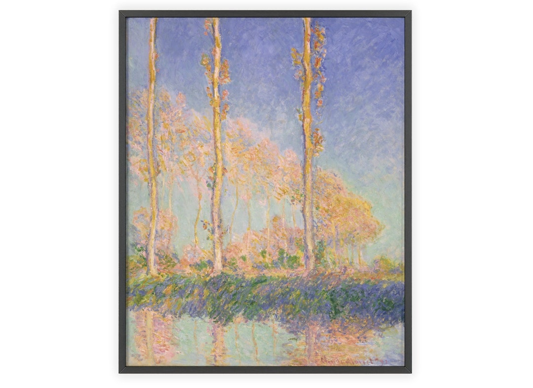 Claude Monet - "poplars" 1891 | Unframed Fine Art Print - Etsy
