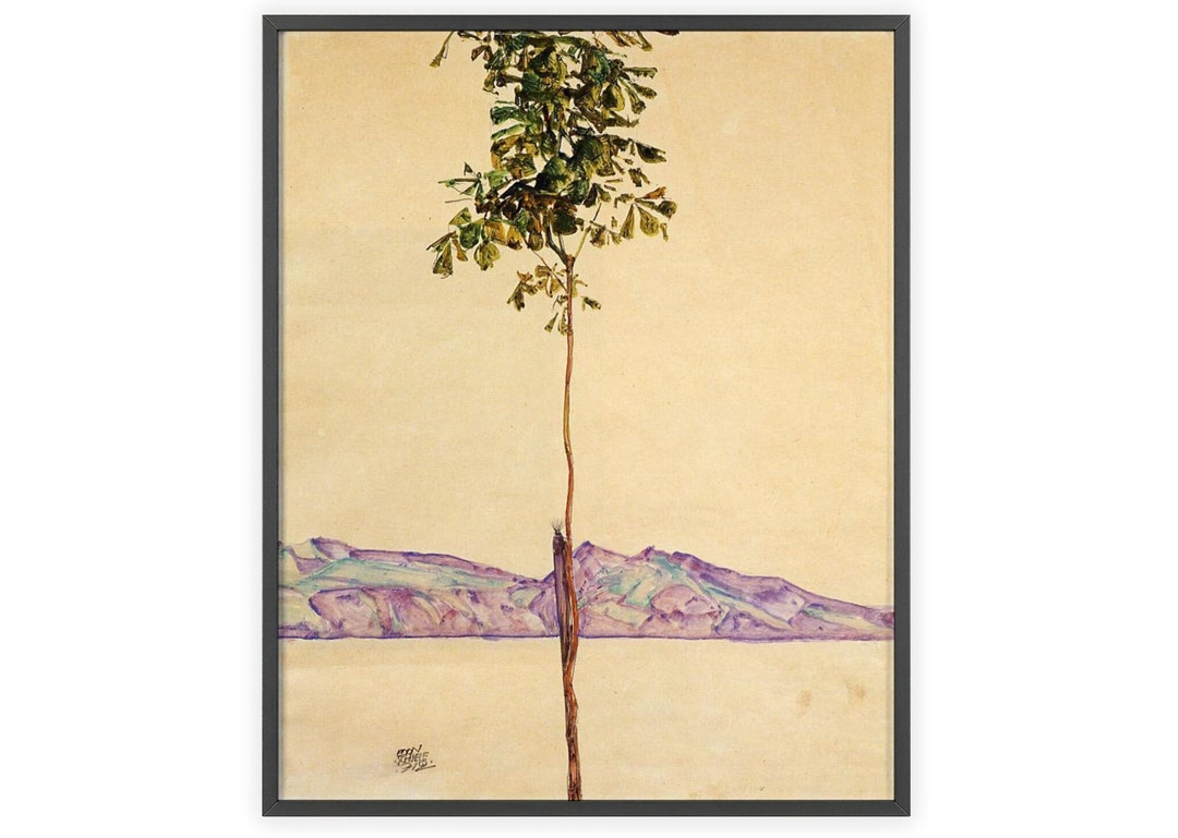 Egon Schiele - "little Tree (chestnut Tree at Lake Constance ...