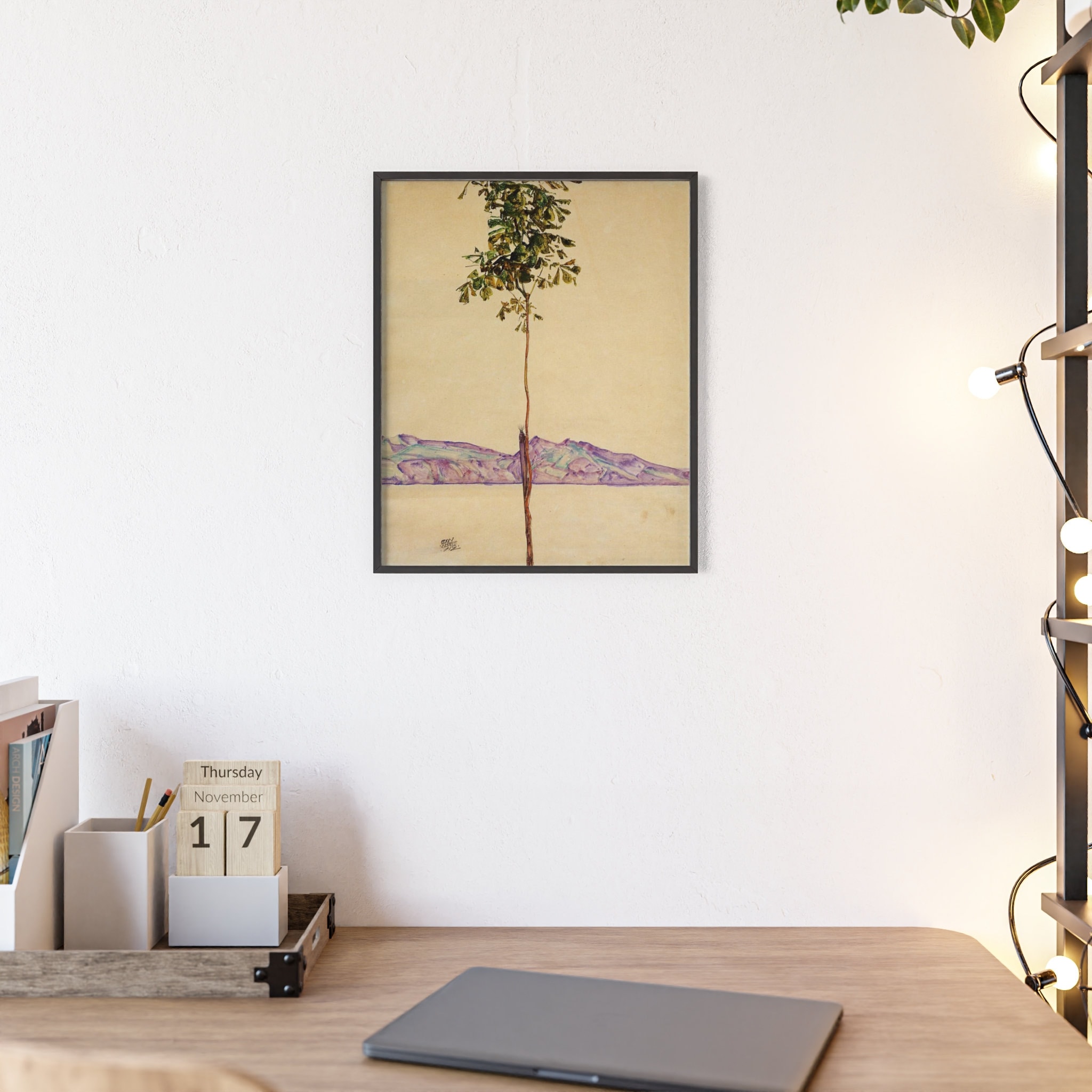 Egon Schiele little Tree chestnut Tree at Lake Constance Borderless ...