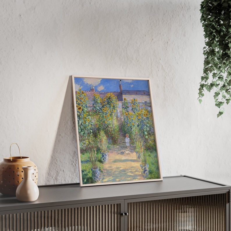 Claude Monet the Artist's Garden at Vetheuil 1881 Unframed Fine Art ...