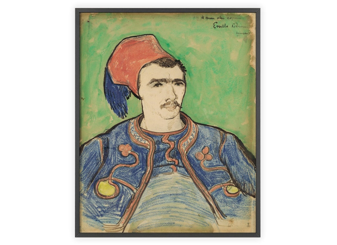 Vincent Van Gogh - "the Zouave" 1888 | Unframed Fine Art Print - Etsy