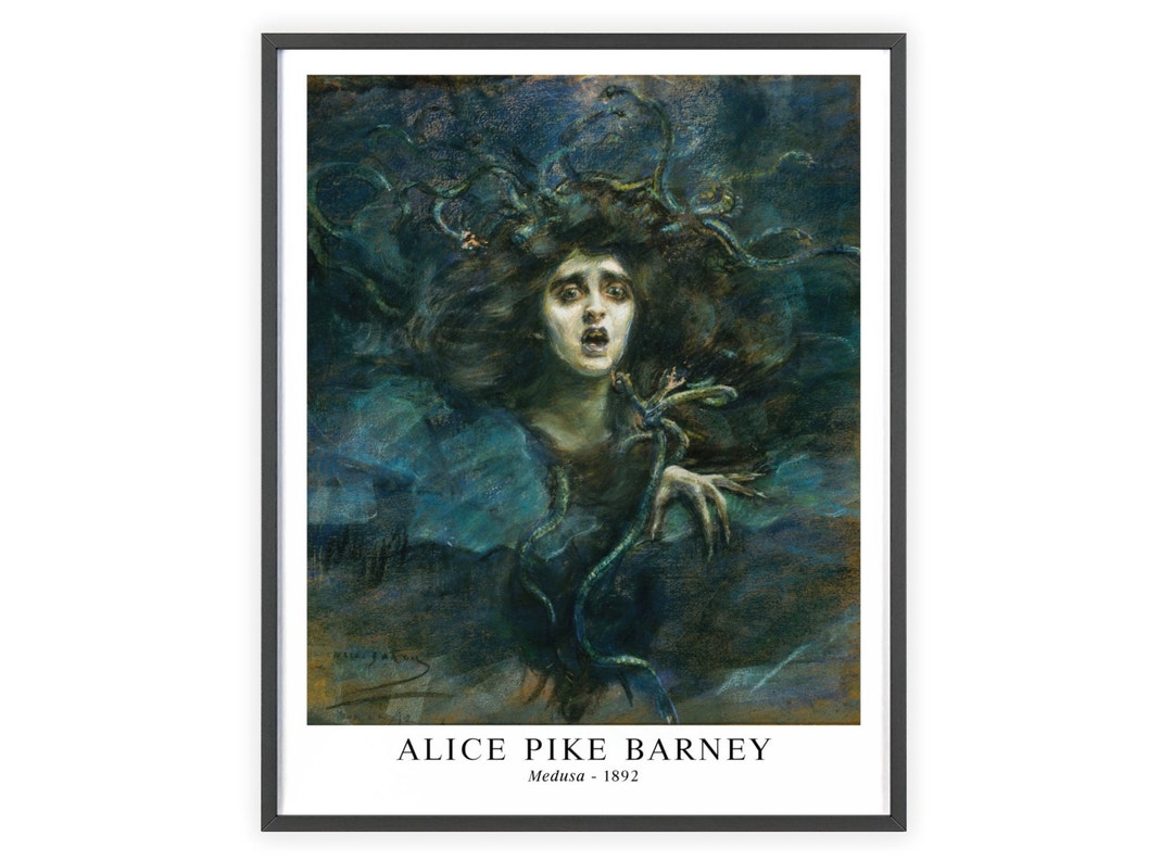Alice Pike Barney medusa 1892 Unframed Fine - Etsy