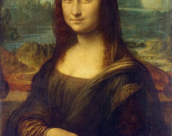Leonardo Da Vinci's Portrait of Mona Lisa Del Giocondo (1503–1506 ...