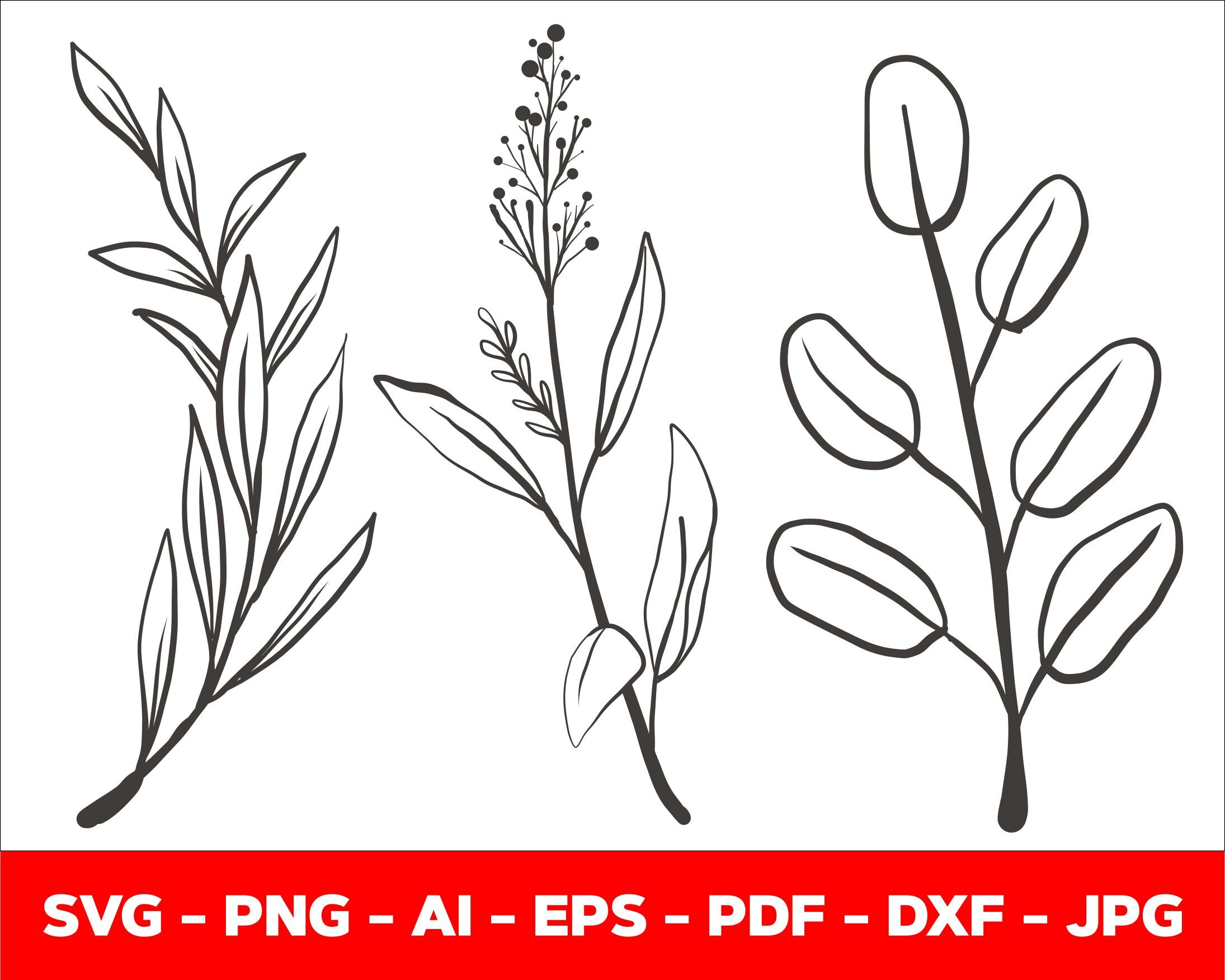 Wildflower Svg Bundle Flower Svg Floral Svg Bundle Etsy