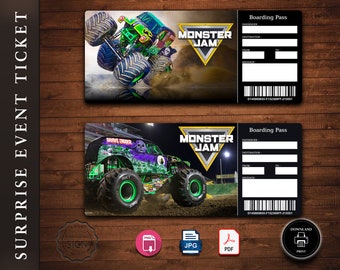 Monster Jam Ticket Surprise - Etsy