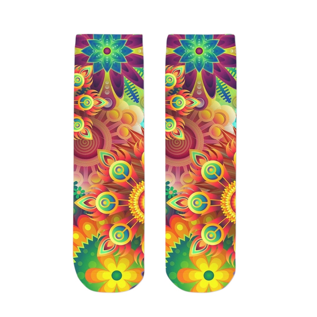 Mandala Unisex Socks - Etsy