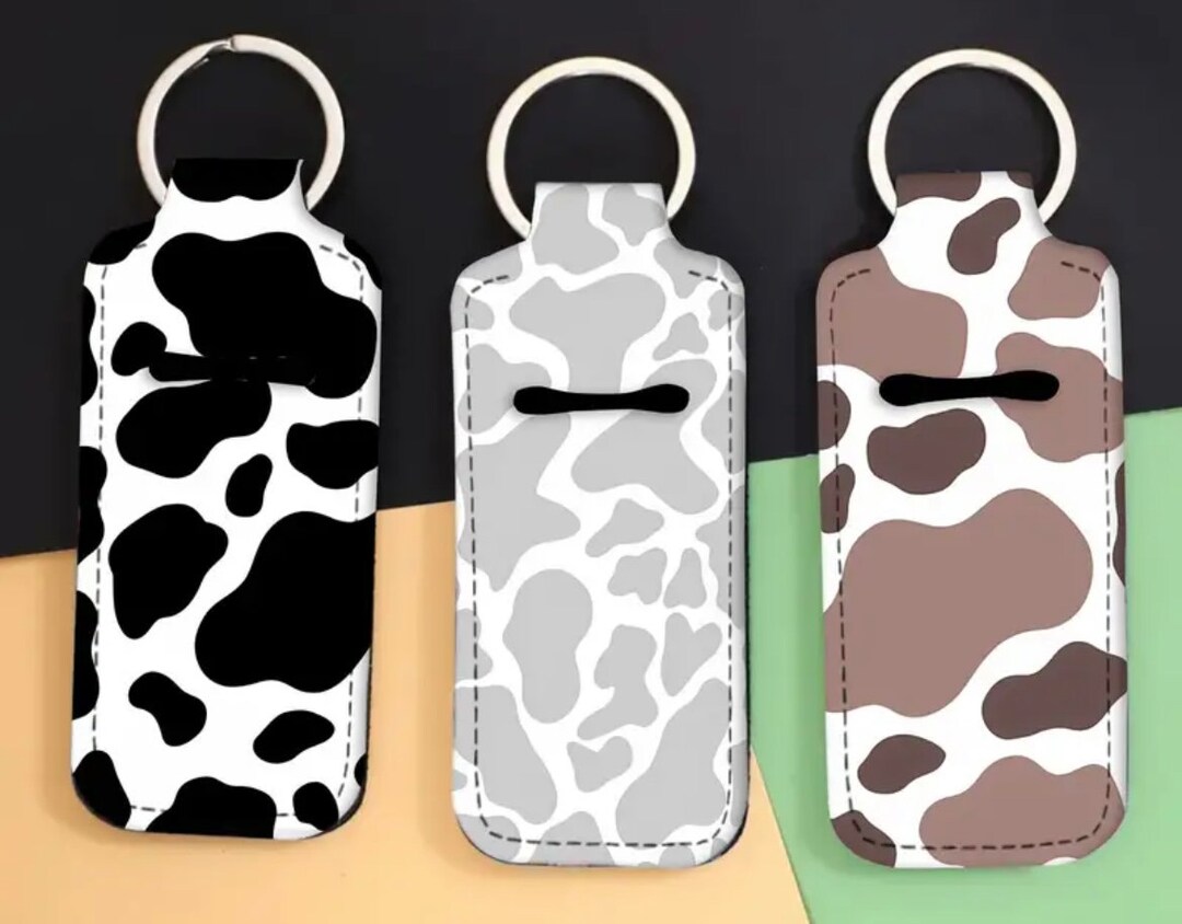 Cow Print Chapstick Holders - Etsy