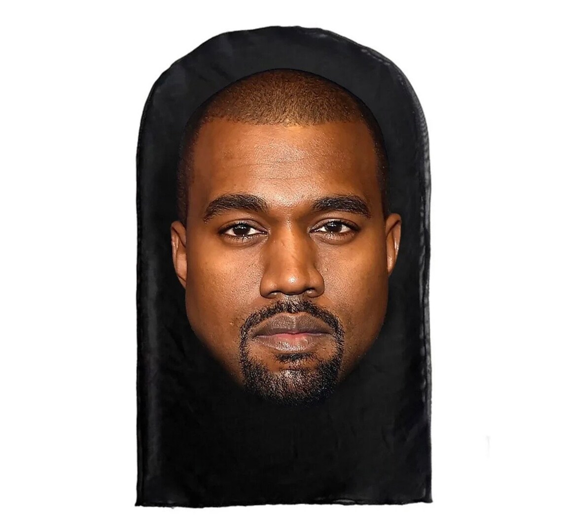 Kanye West Inspired Black Mesh Mask - Breathable Full Face Cover - Etsy