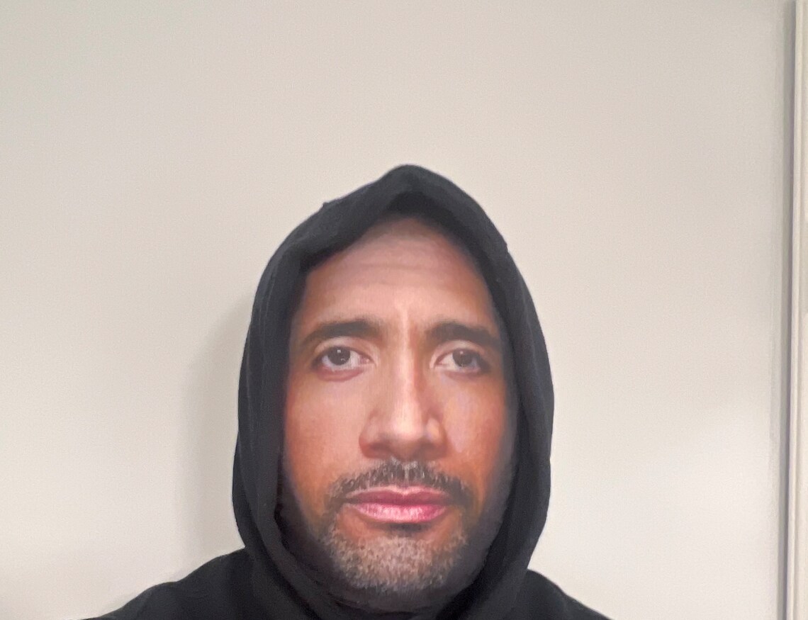 Dwayne Johnson the Rock Full Face 2nd Skin Black Mask Mesh Breathable ...