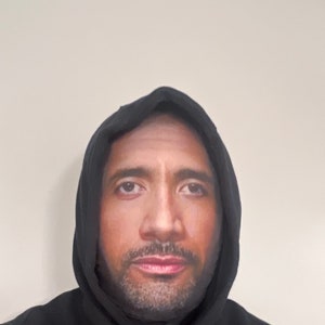 Dwayne Johnson the Rock Full Face 2nd Skin Black Mask Mesh Breathable ...